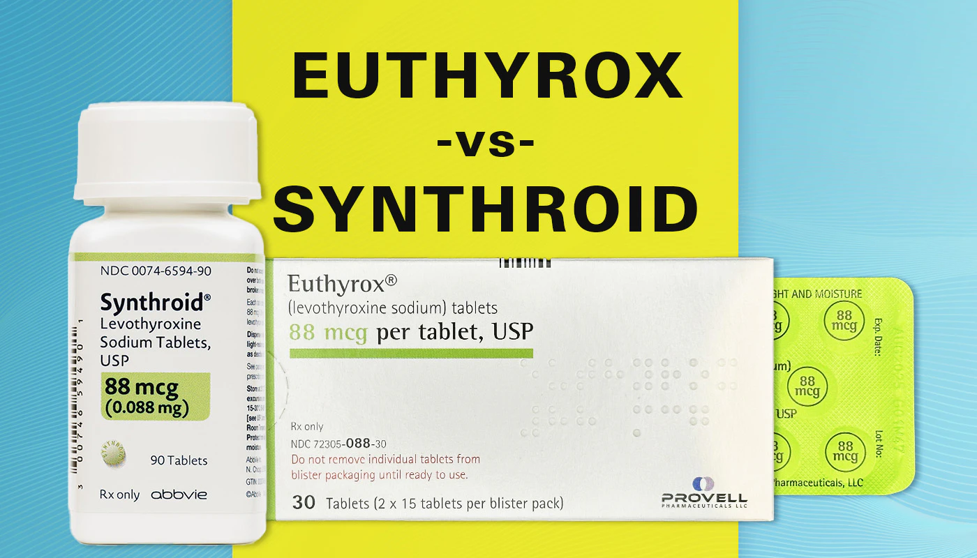 Synthroid vs. Euthyrox for Low Thyroid - Key Differences