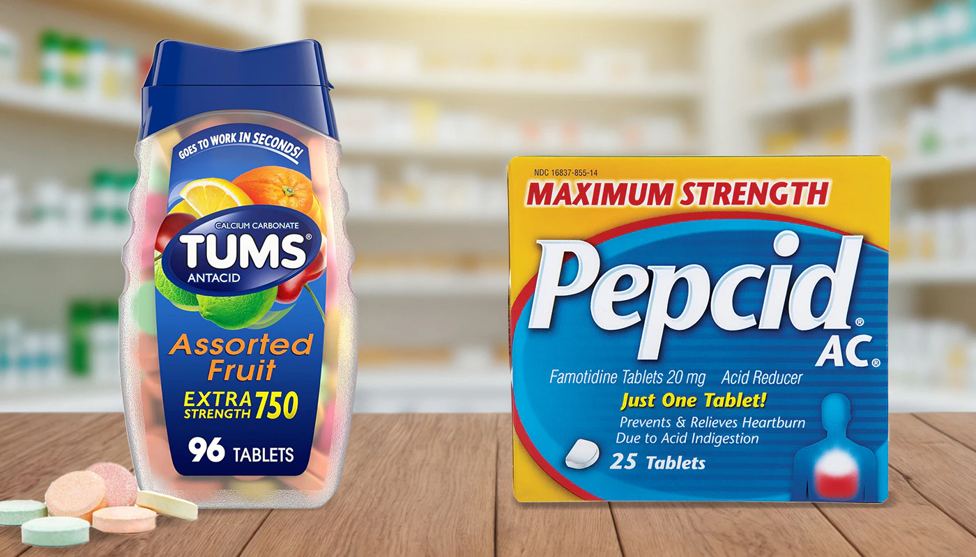 Tums vs Pepcid for Heartburn