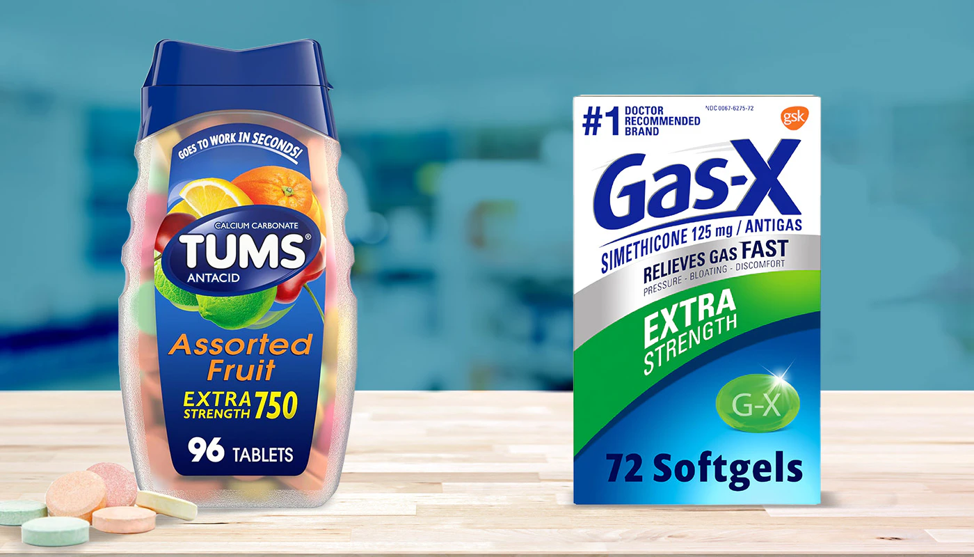 Tums vs Gas-X